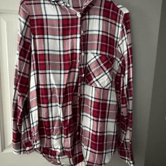 Garage | Tops | Garage Red And White Checkered Shirt | Poshmark